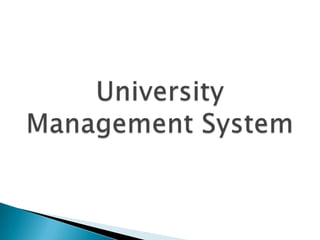 University Management System use case | PPTX