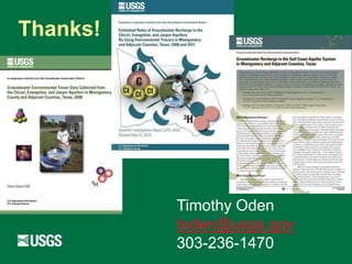 Use of environmental tracers for estimating rates of groundwater ...