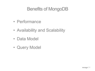 The Right (and Wrong) Use Cases for MongoDB | PPT
