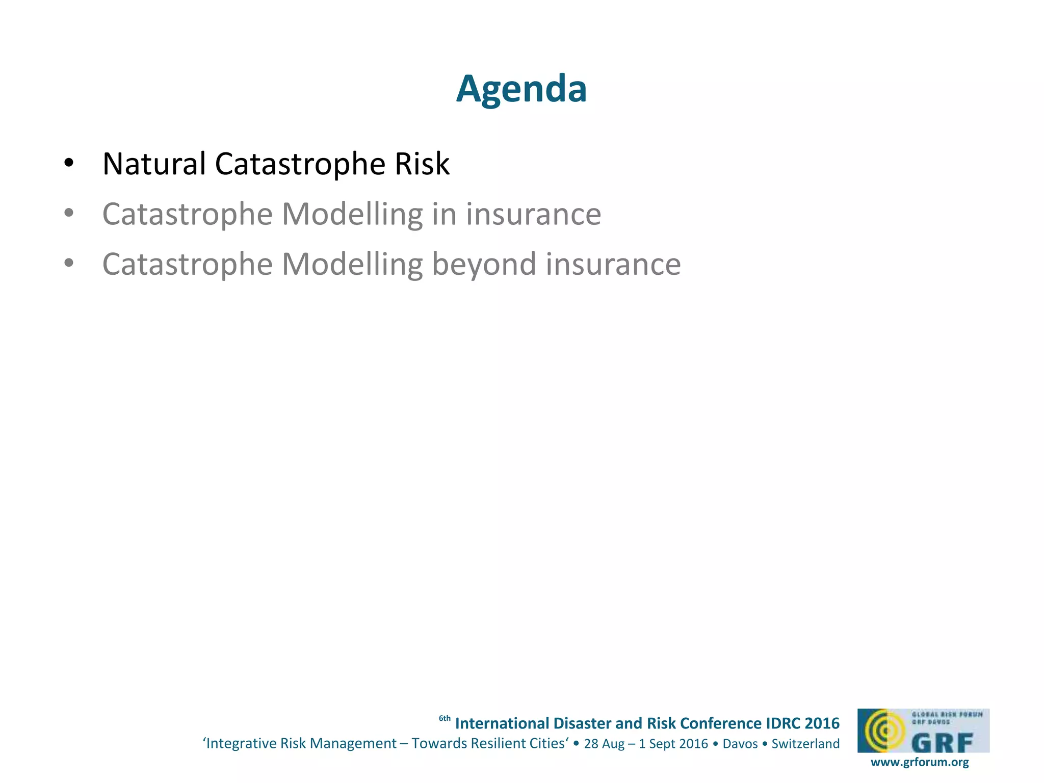 Use of Catastrophe Modelling Data to Help Earthquake Risk Assessment ...