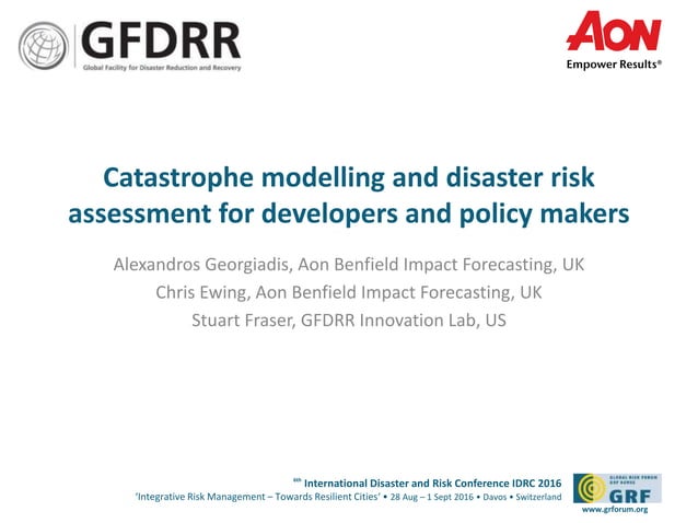 Use of Catastrophe Modelling Data to Help Earthquake Risk Assessment ...
