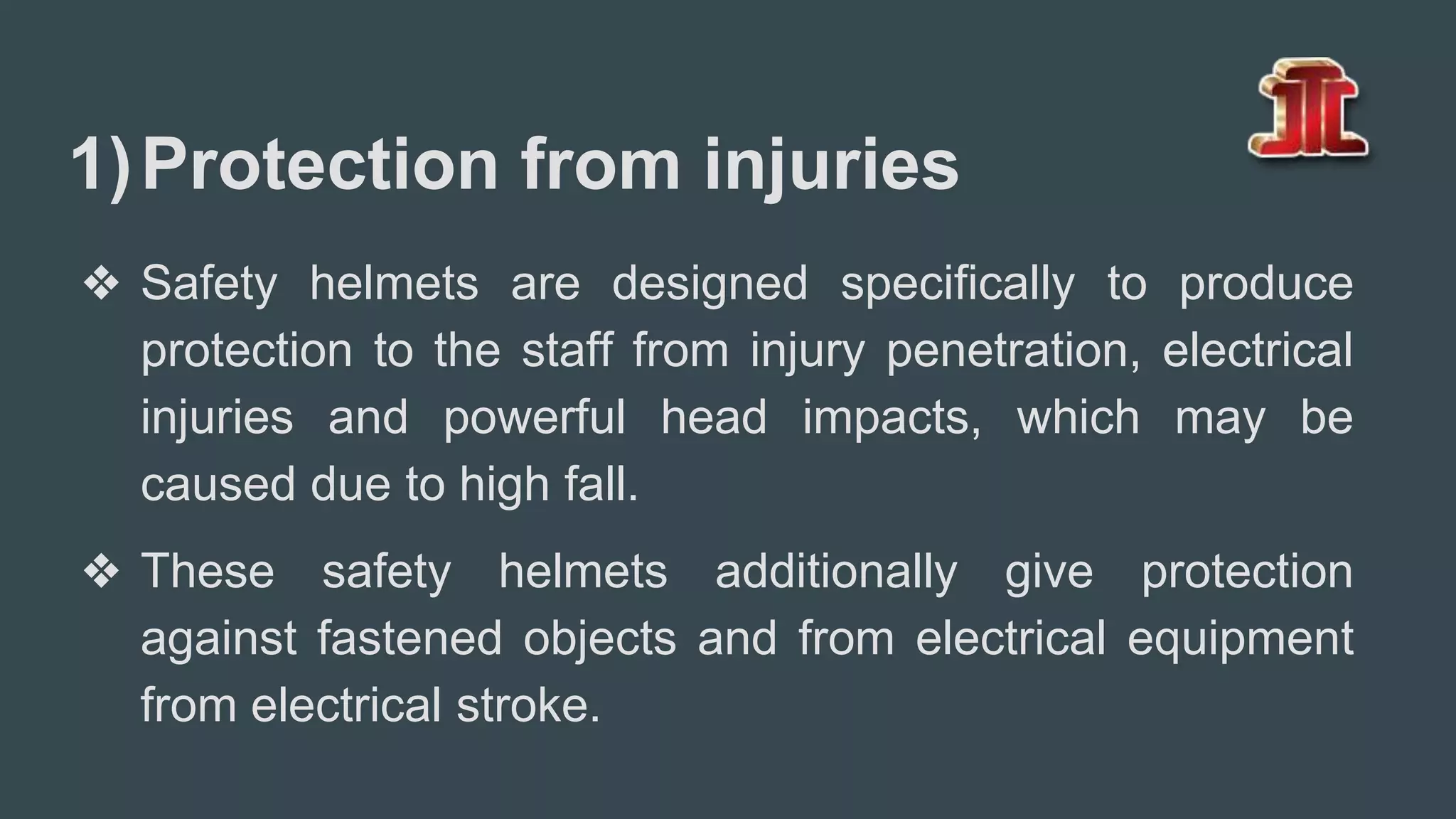 What is the use of Safety Helmets? | PPTX