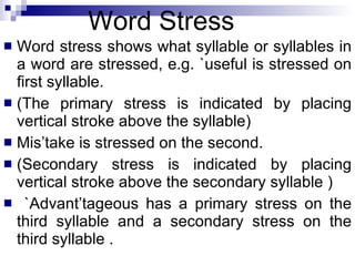 Use Of Stress And Intonation In Newspaper Headings | PPT