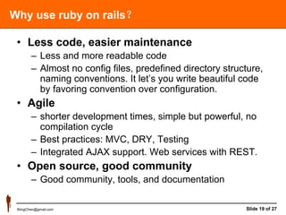 Use Rails To Build Web2.0 Web3.0 Websites