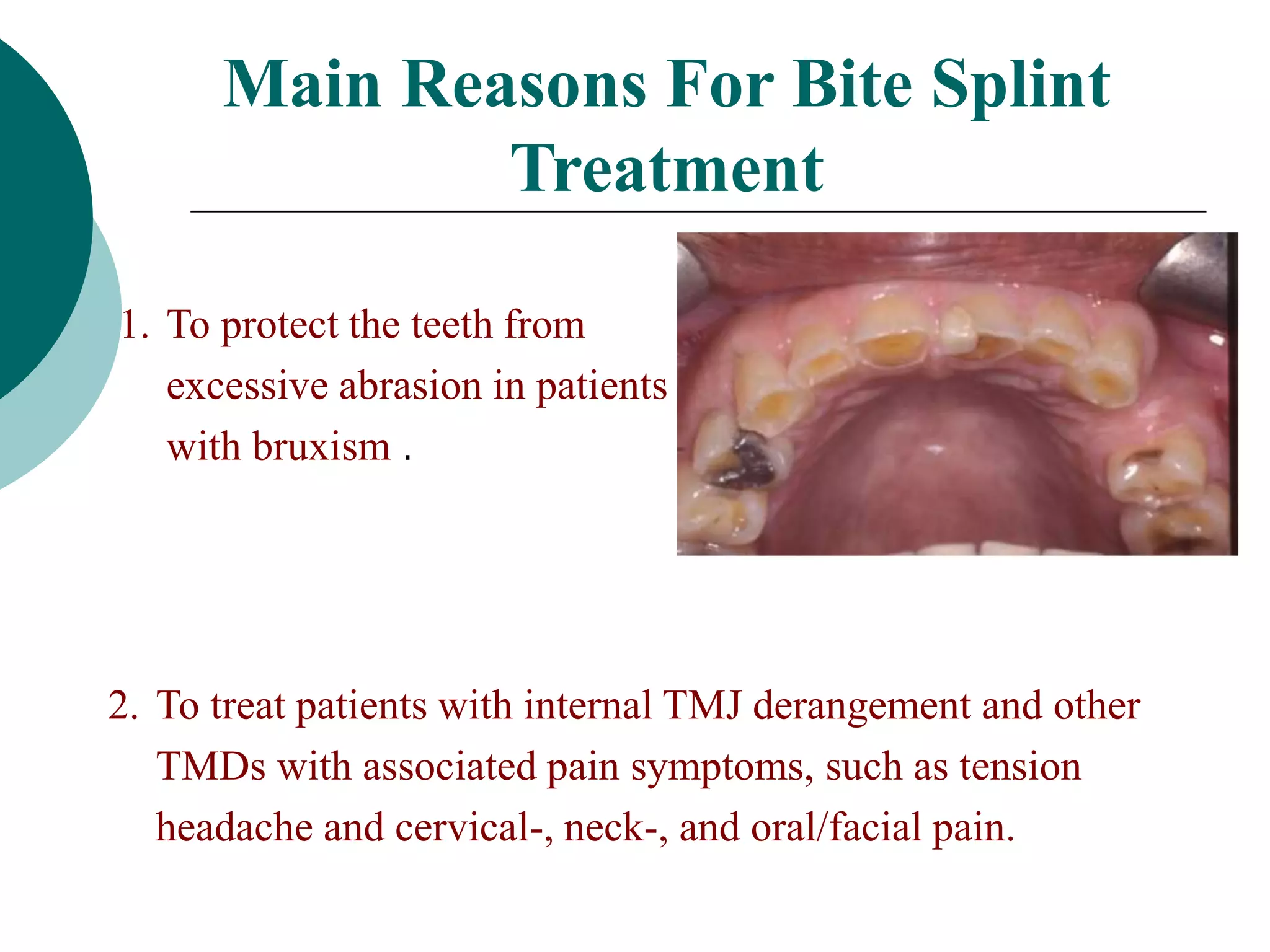 Use and abuse of bite splint. | PPT