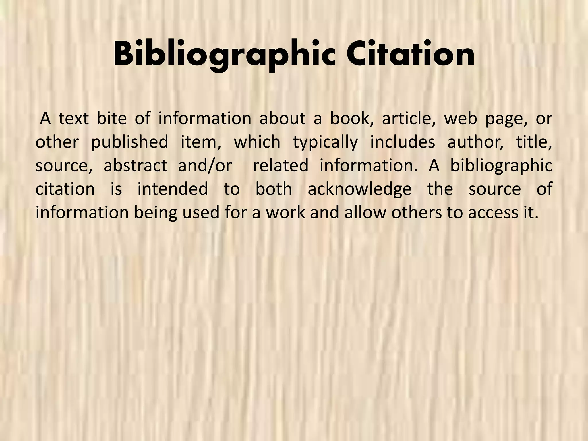 Use and different bibliographic citation application | PPTX ...