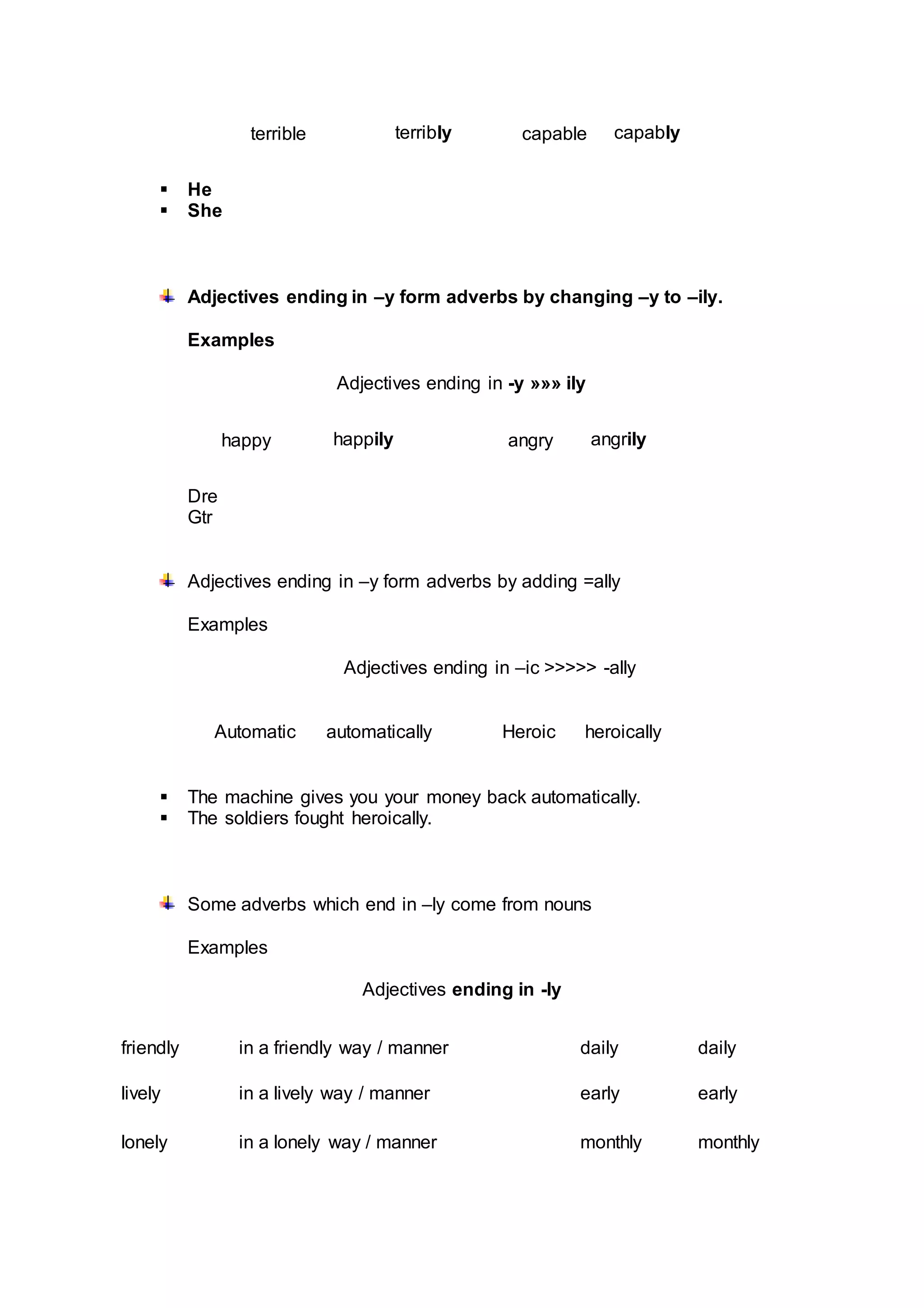 Use and form of adverb | DOCX