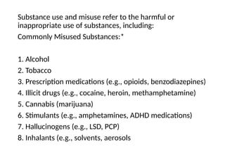 Use and Misuse.pptx for MAPEH 9 education | PPTX
