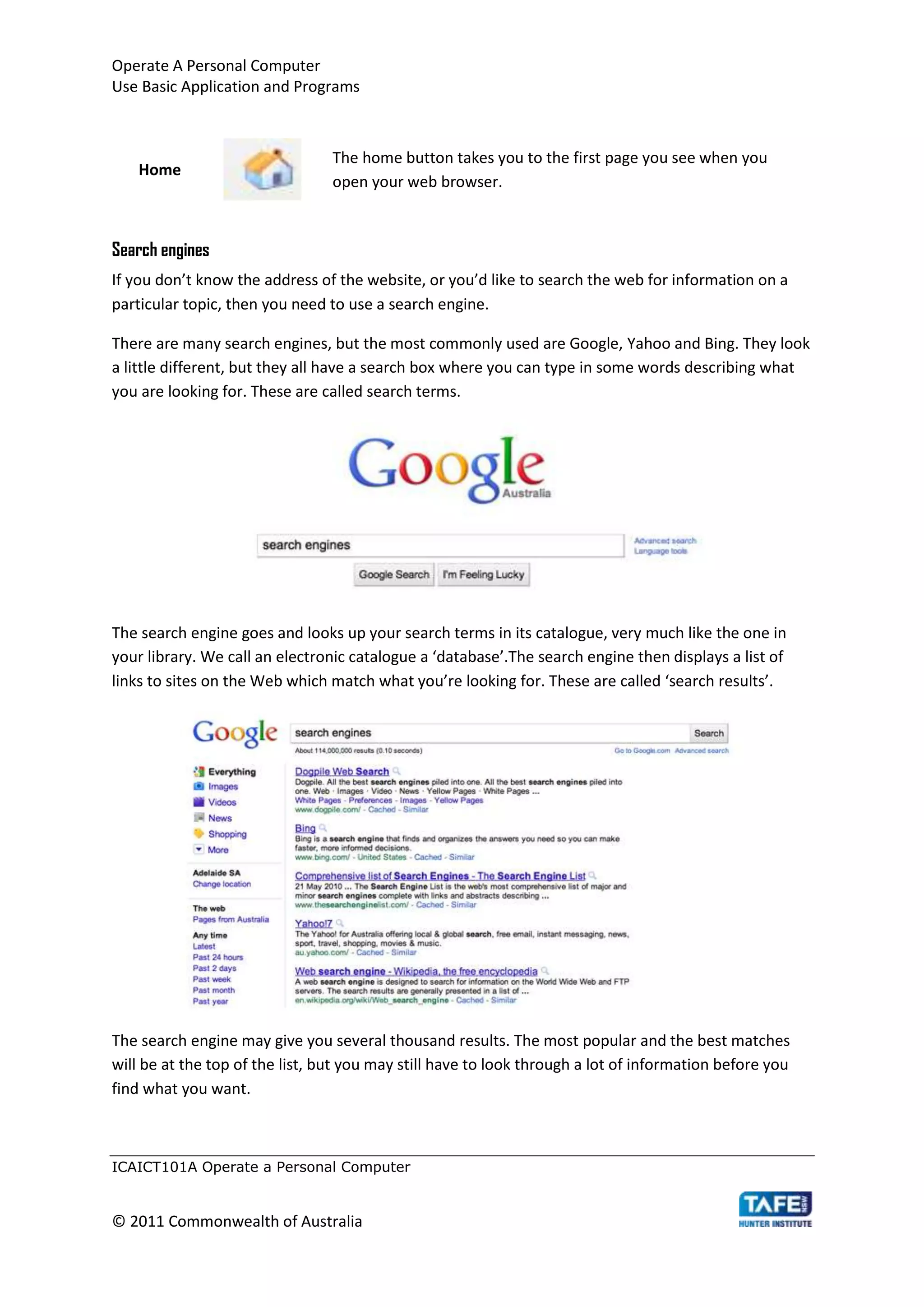 Use basic applications and programs | PDF