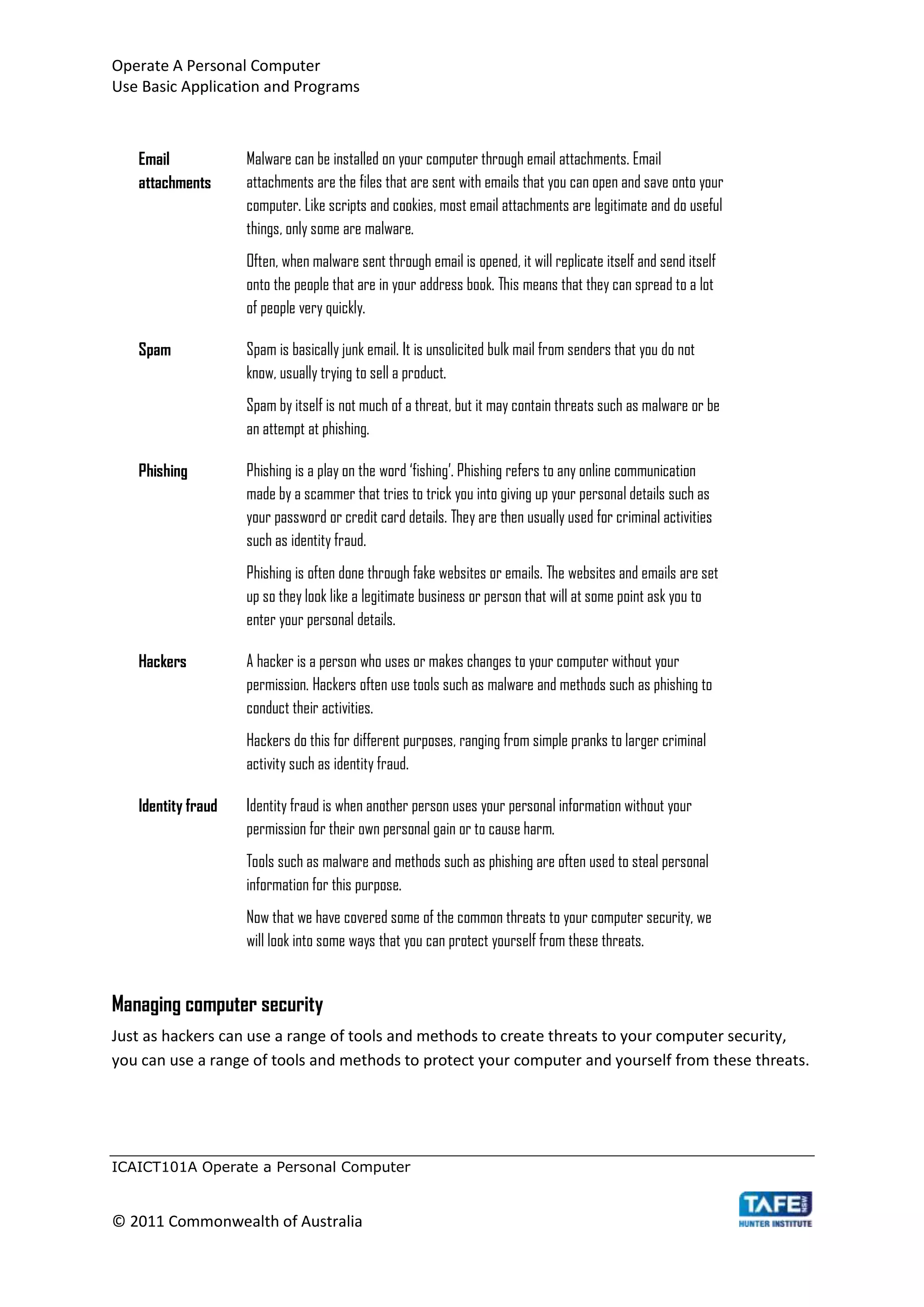 Use basic applications and programs | PDF