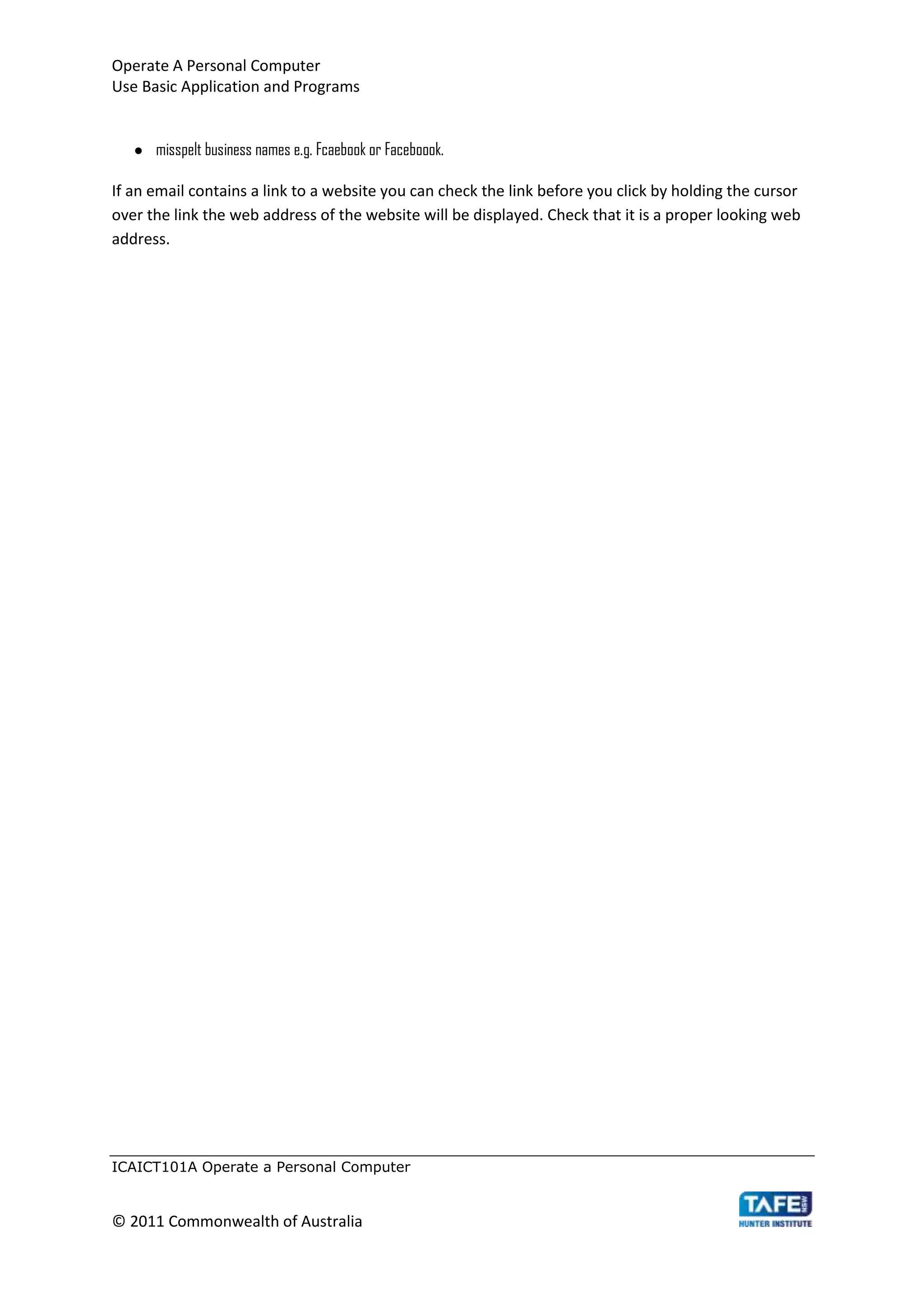 Use basic applications and programs | PDF