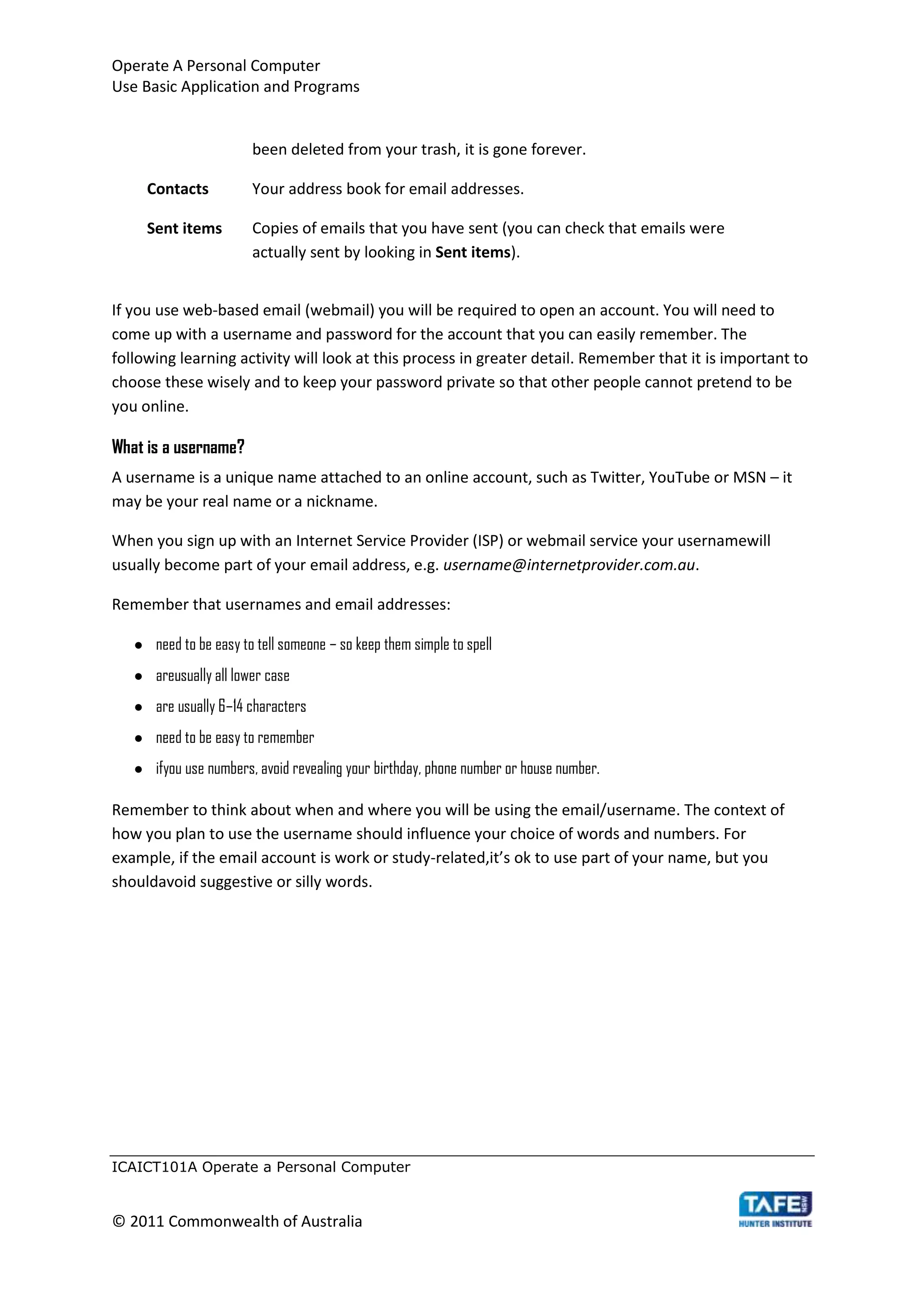 Use basic applications and programs | PDF