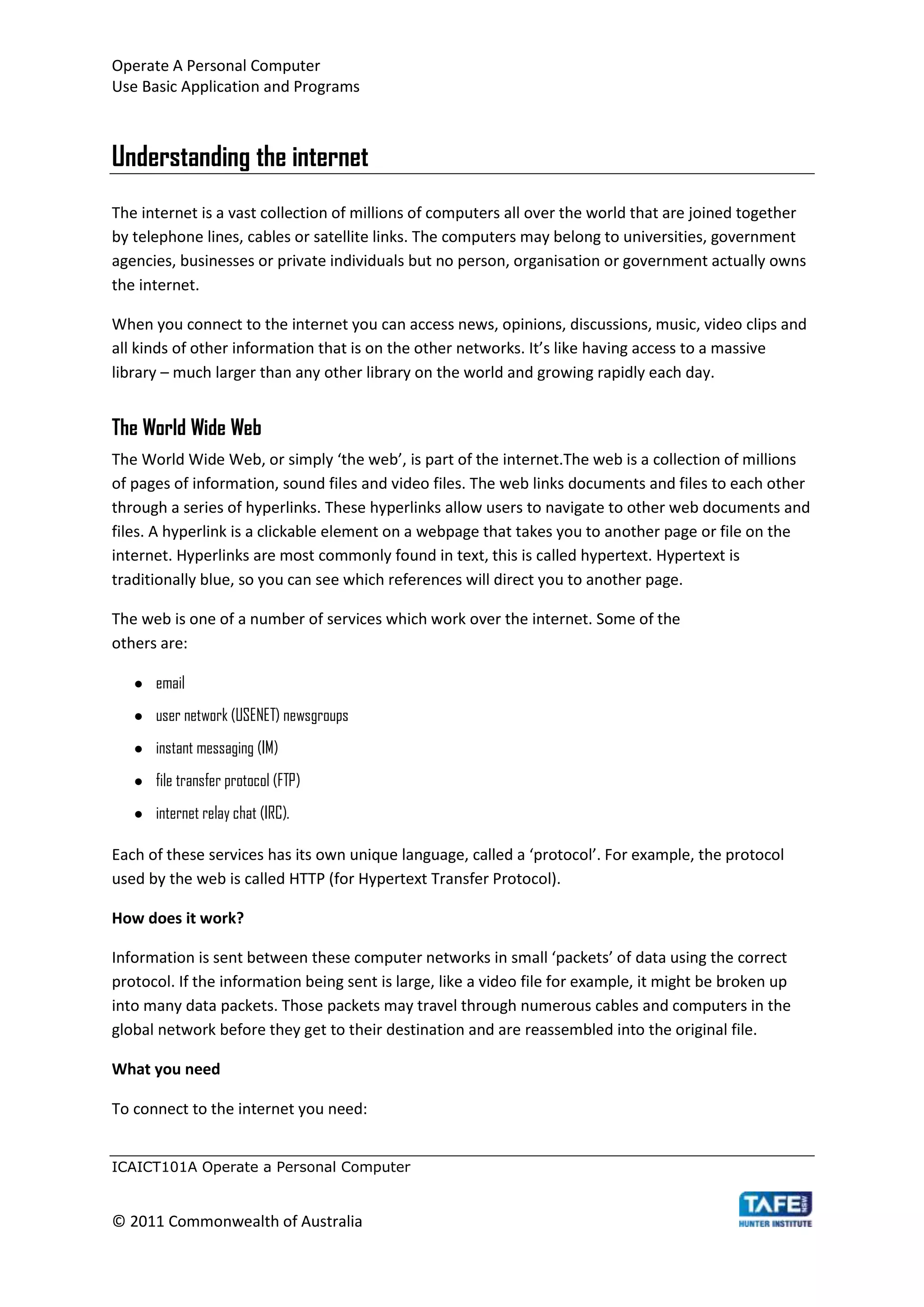 Use basic applications and programs | PDF