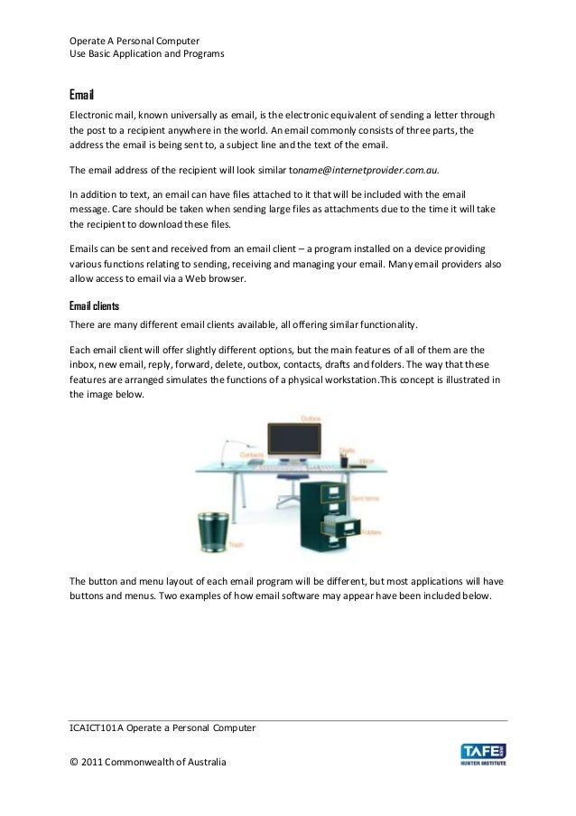 Use basic applications and programs