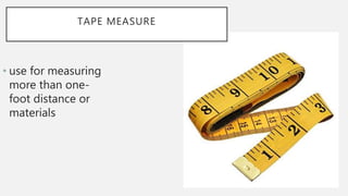 Use basic tools in embroidery | PPTX