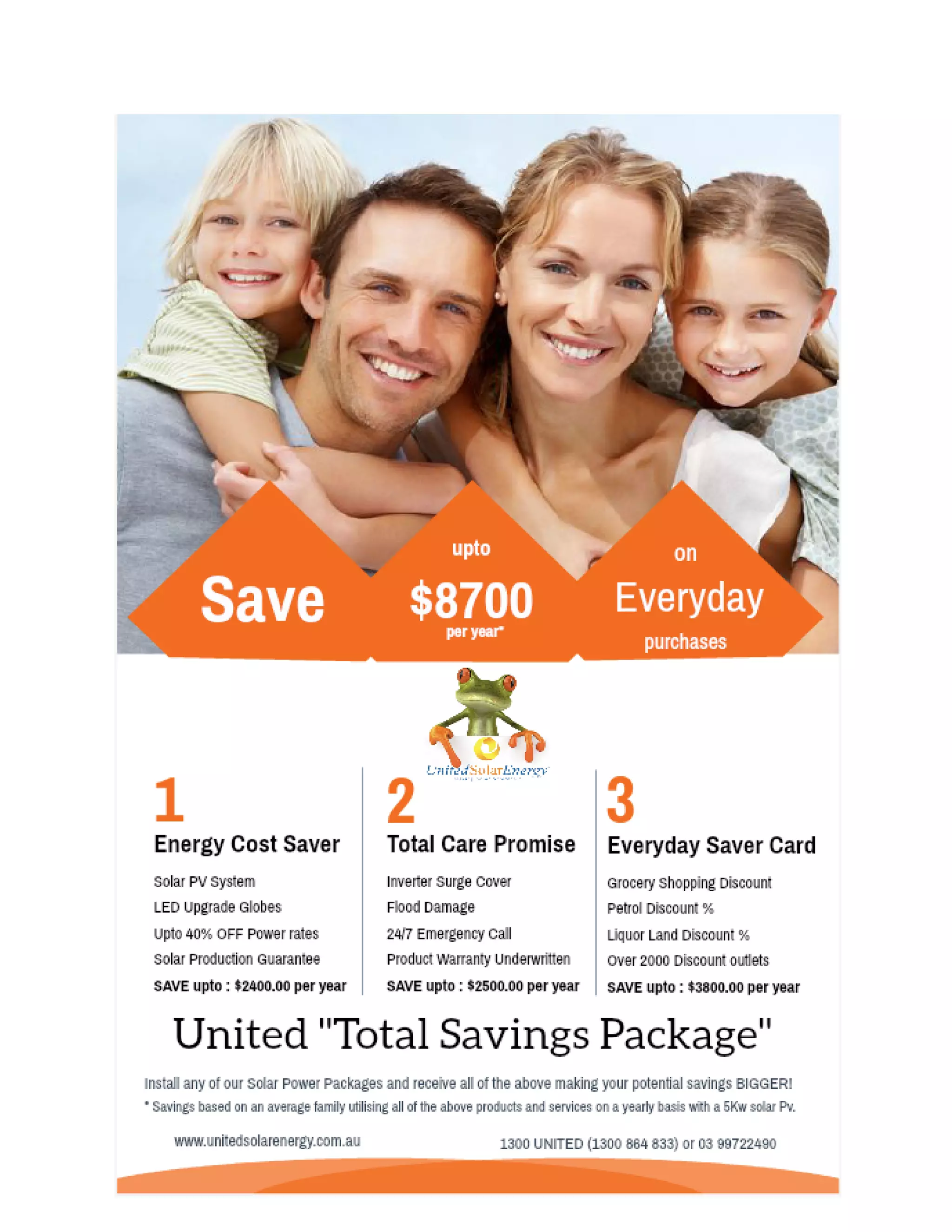 United Solar Energy Brochure | PDF | Gas and Electric | Home Utilities