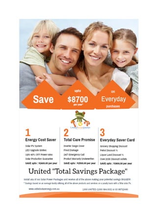 United Solar Energy Brochure | PDF | Gas and Electric | Home Utilities