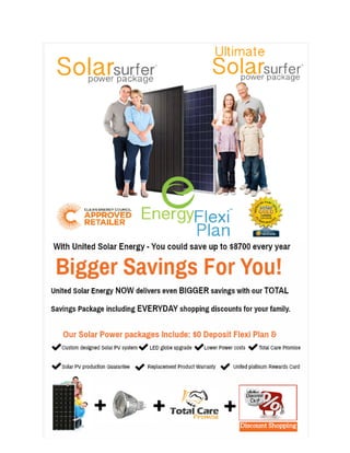 United Solar Energy Brochure | PDF | Gas and Electric | Home Utilities