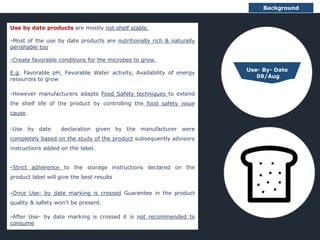 Use by date vs best before date | PPTX