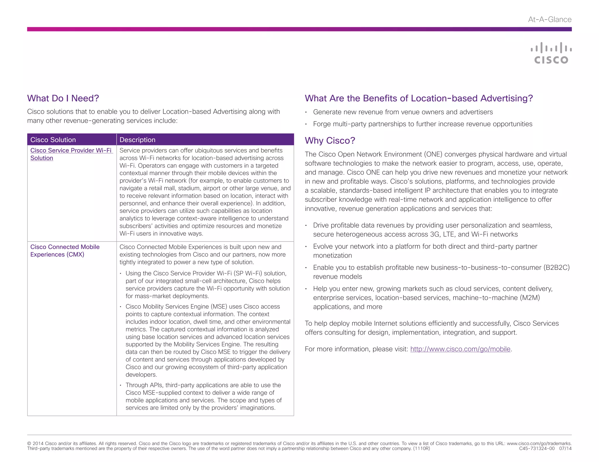 Cisco Use Case: Location-Based Advertising | PDF