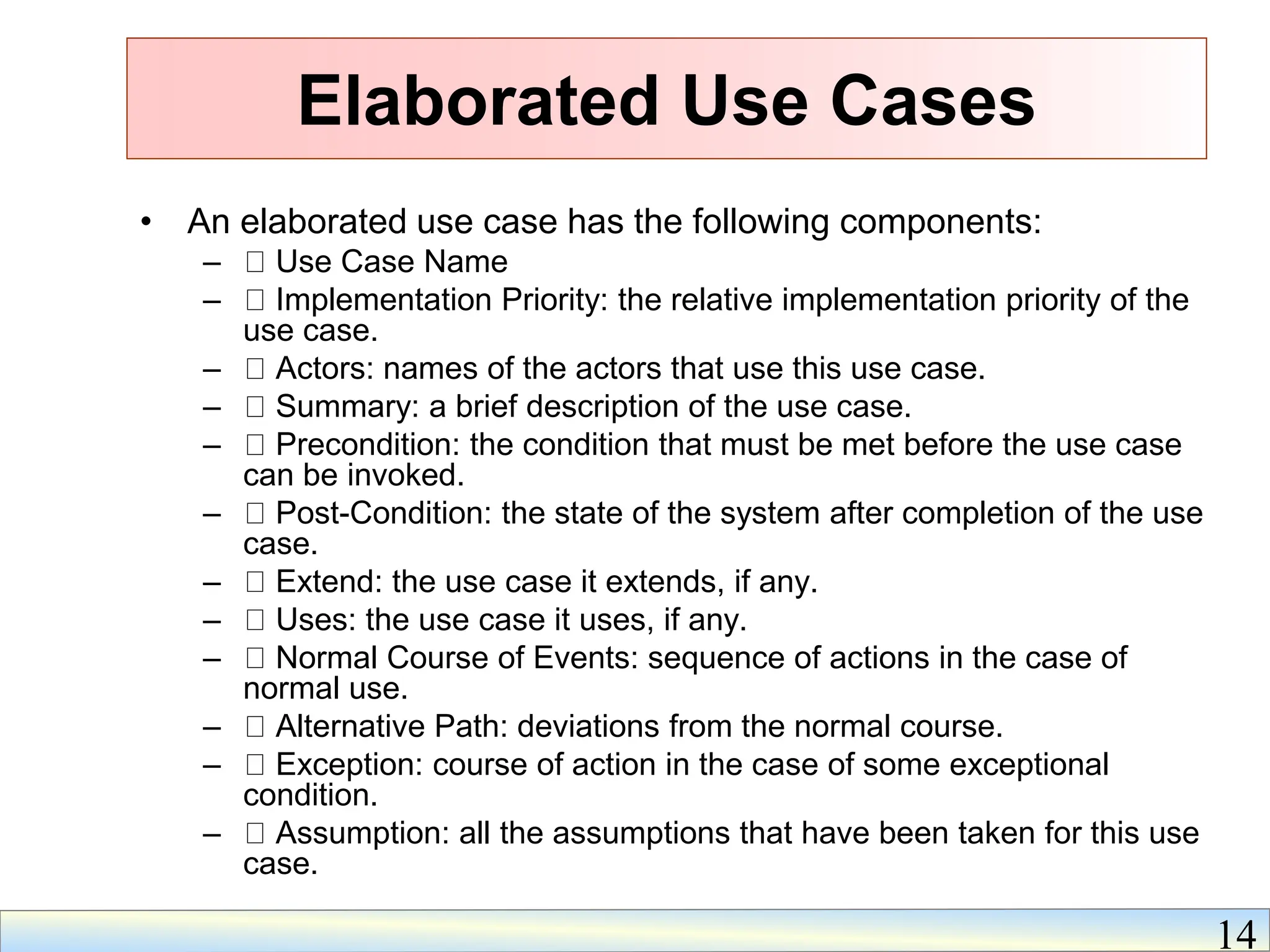 Use Case Model with components in software.ppt