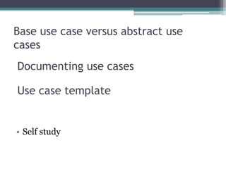 Use case modeling & analysis v 1 | PPTX | Business Administration ...