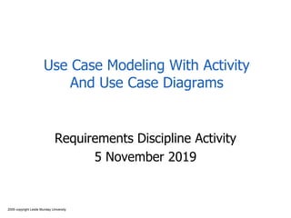 Use Case and Activity Diagrams Modeling Notation | PPT