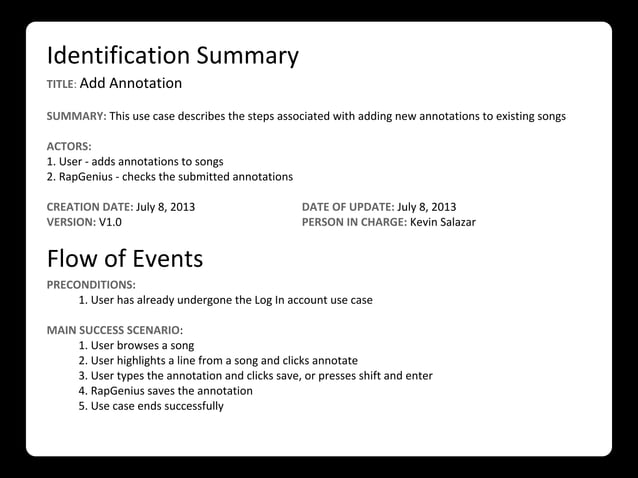 Use Case Narratives | PDF | Technology & Computing