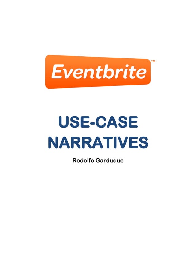 Use case narratives | PDF