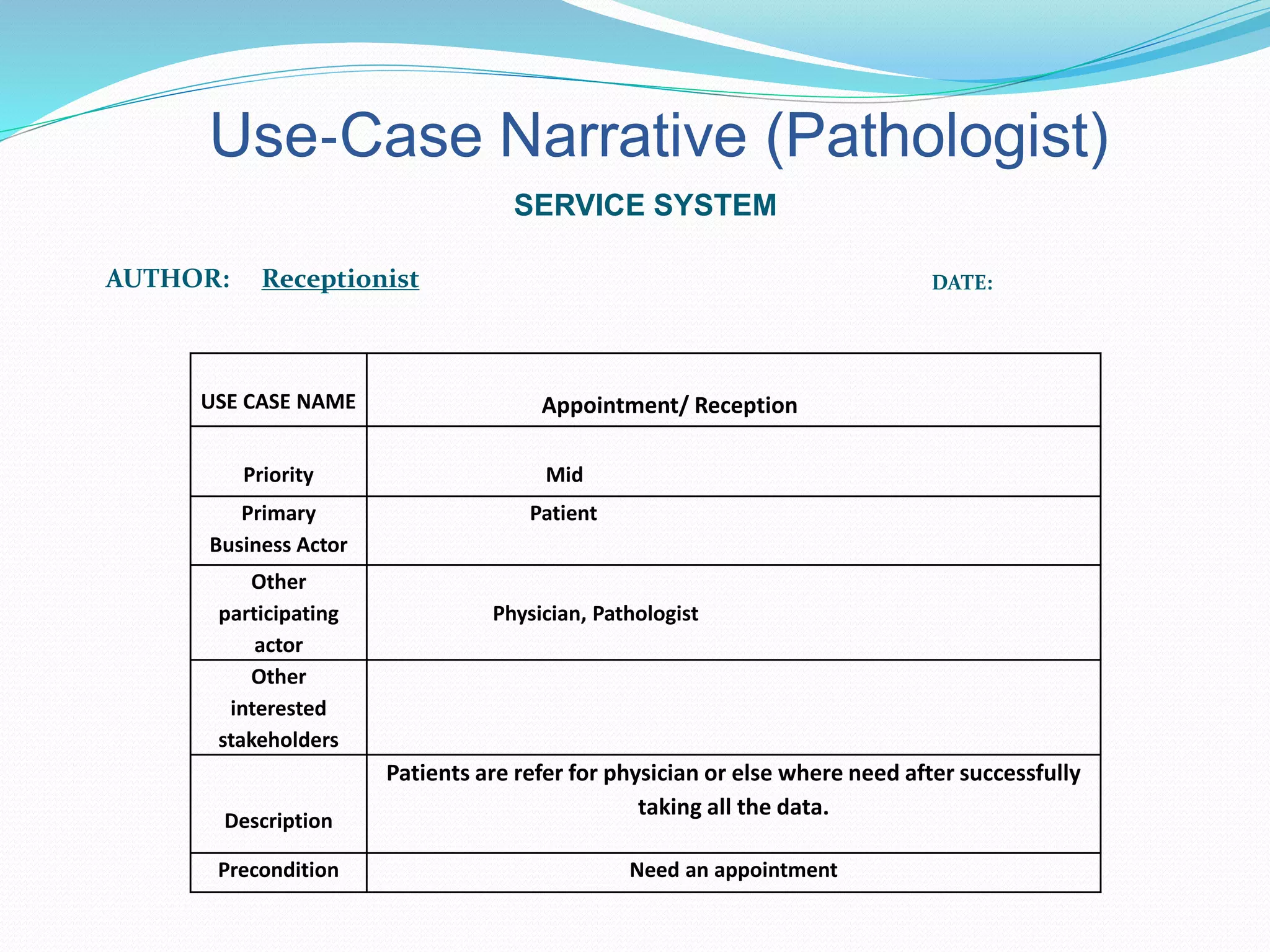 Use case of hospital managment system | PPTX