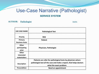 Use case of hospital managment system | PPTX