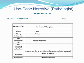 Use case of hospital managment system | PPTX