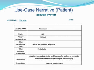 Use case of hospital managment system | PPTX