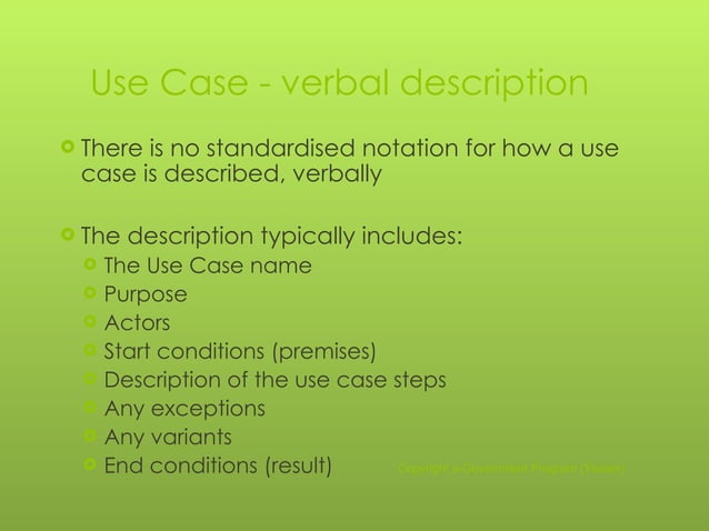 Usecase Presentation | PPT