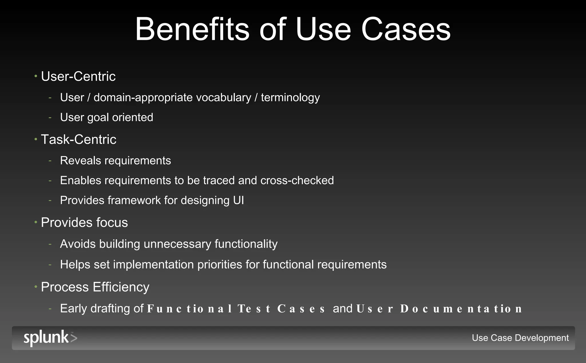 Splunk | Use Case Training | PPT