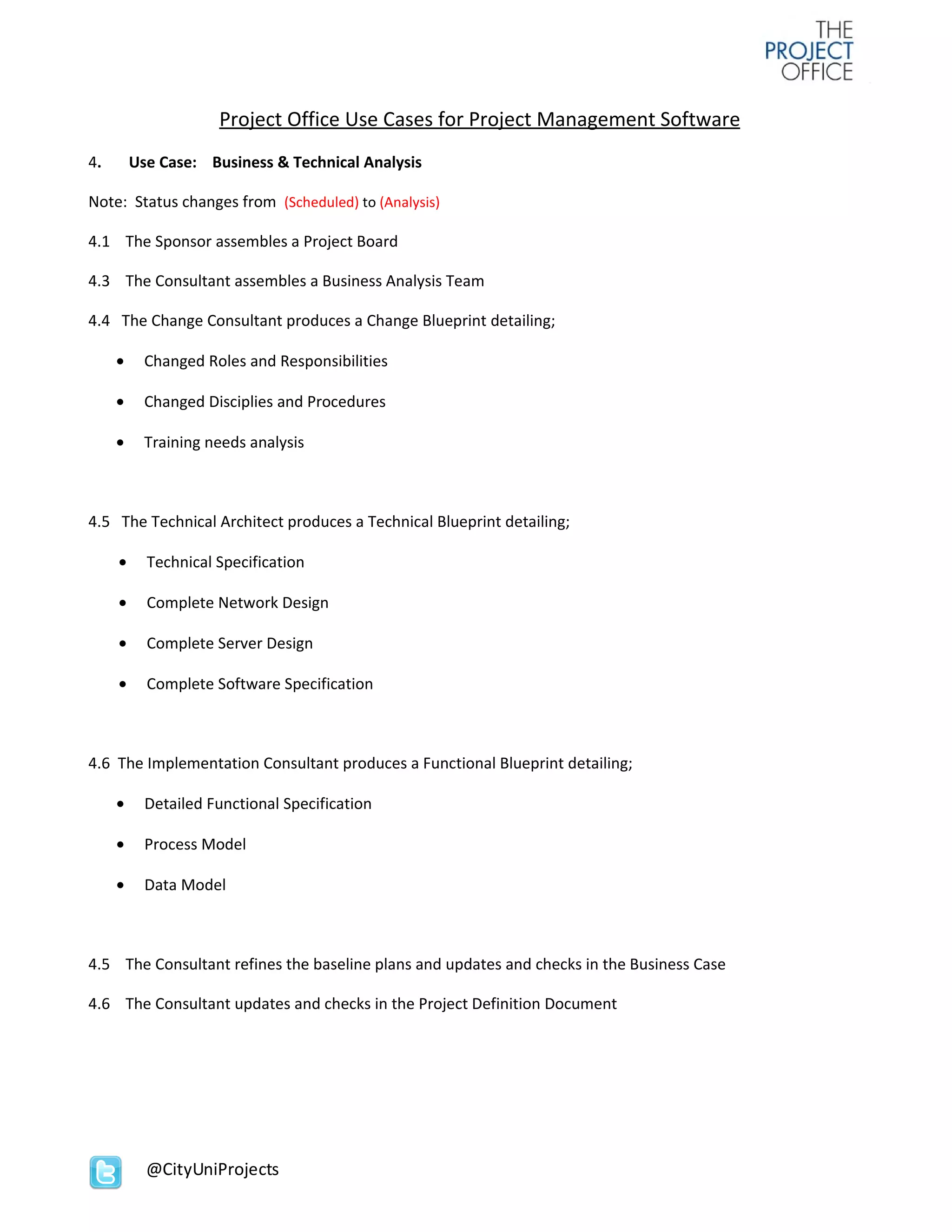 Use Cases for Project Management Software | DOC | Computer Software and ...