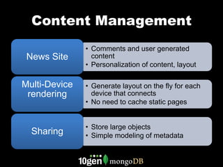 Common MongoDB Use Cases | PDF
