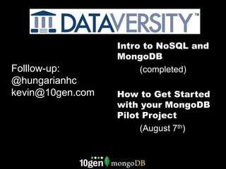 Common MongoDB Use Cases | PDF