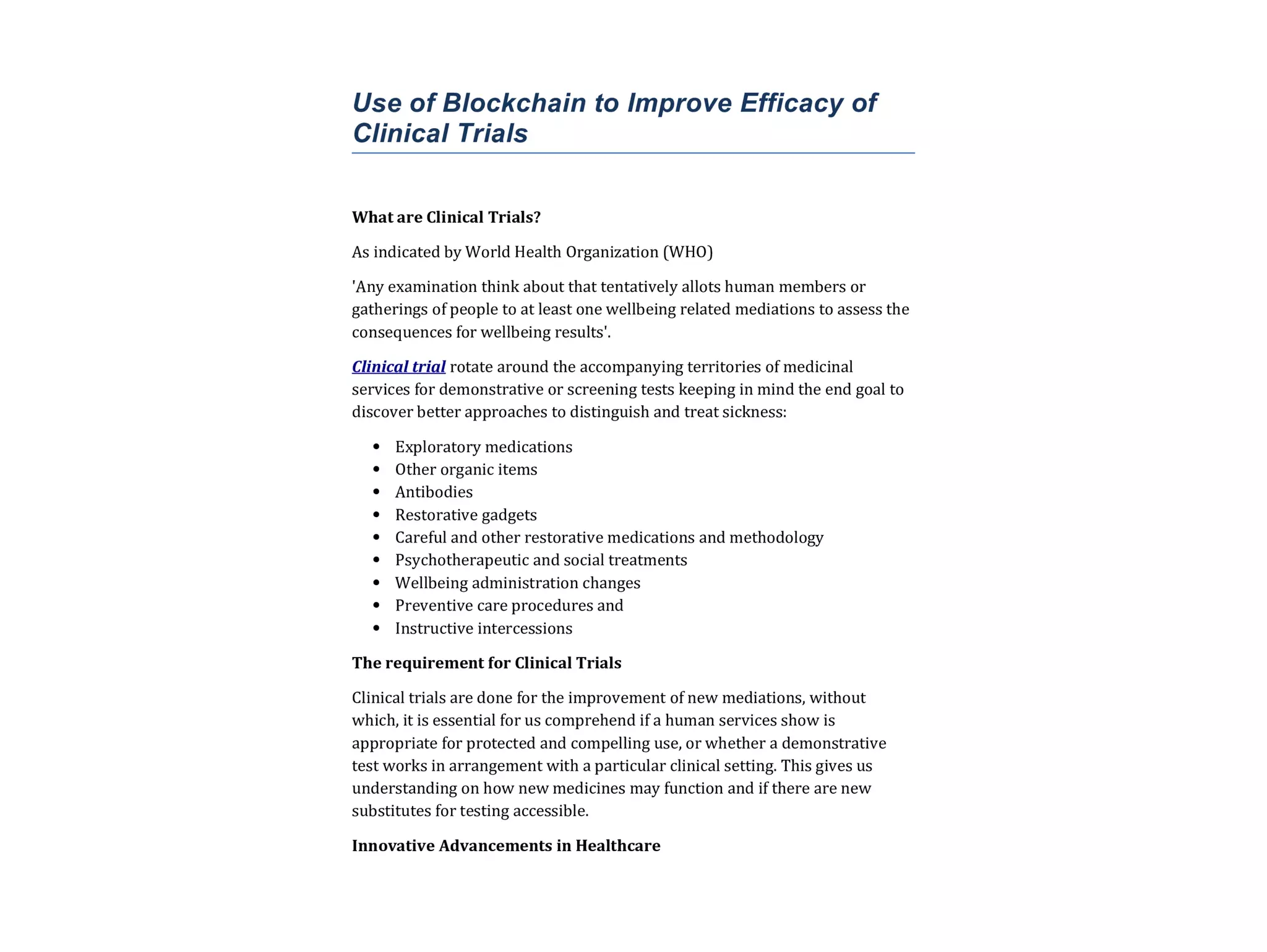 Use cases of blockchain in clinical trials | PPT