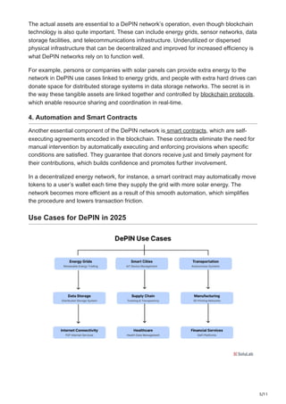 Top 10 Use Cases of DePIN in 2025 - SoluLab | PDF