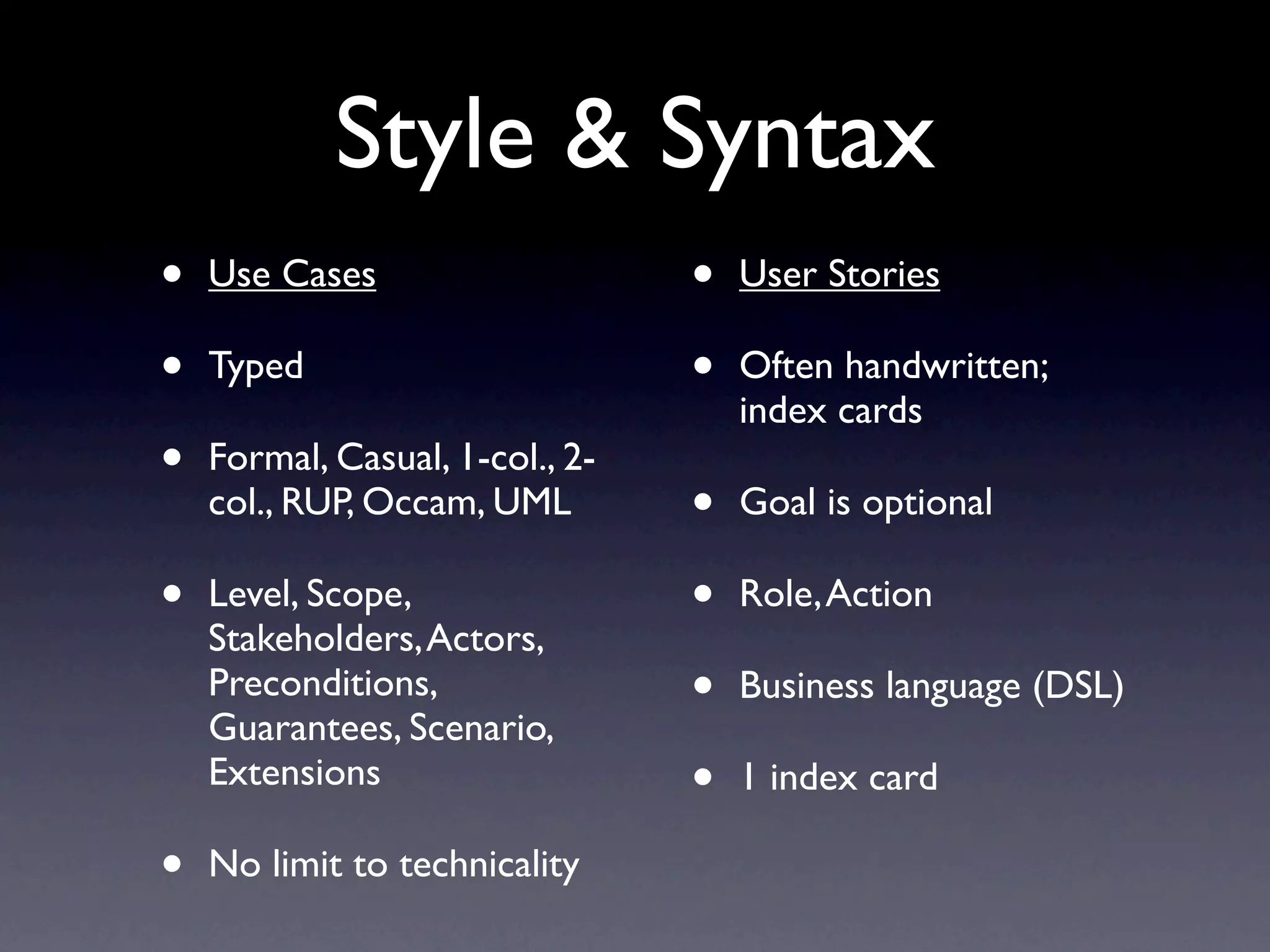 Use Cases Vs User Stories | PPT
