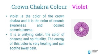 Use chakra stones of specific chakra colors to heal yourself | PPTX