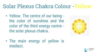Use chakra stones of specific chakra colors to heal yourself | PPTX