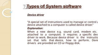 USE COMPUTER FUNDAMETALS TO IDENTIFY TYPES AND FUNCTIONS OF A COMPUTER ...
