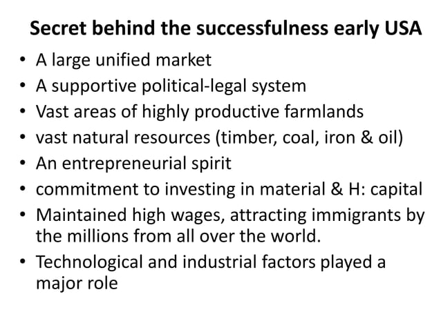 Economic History of USA | PPTX