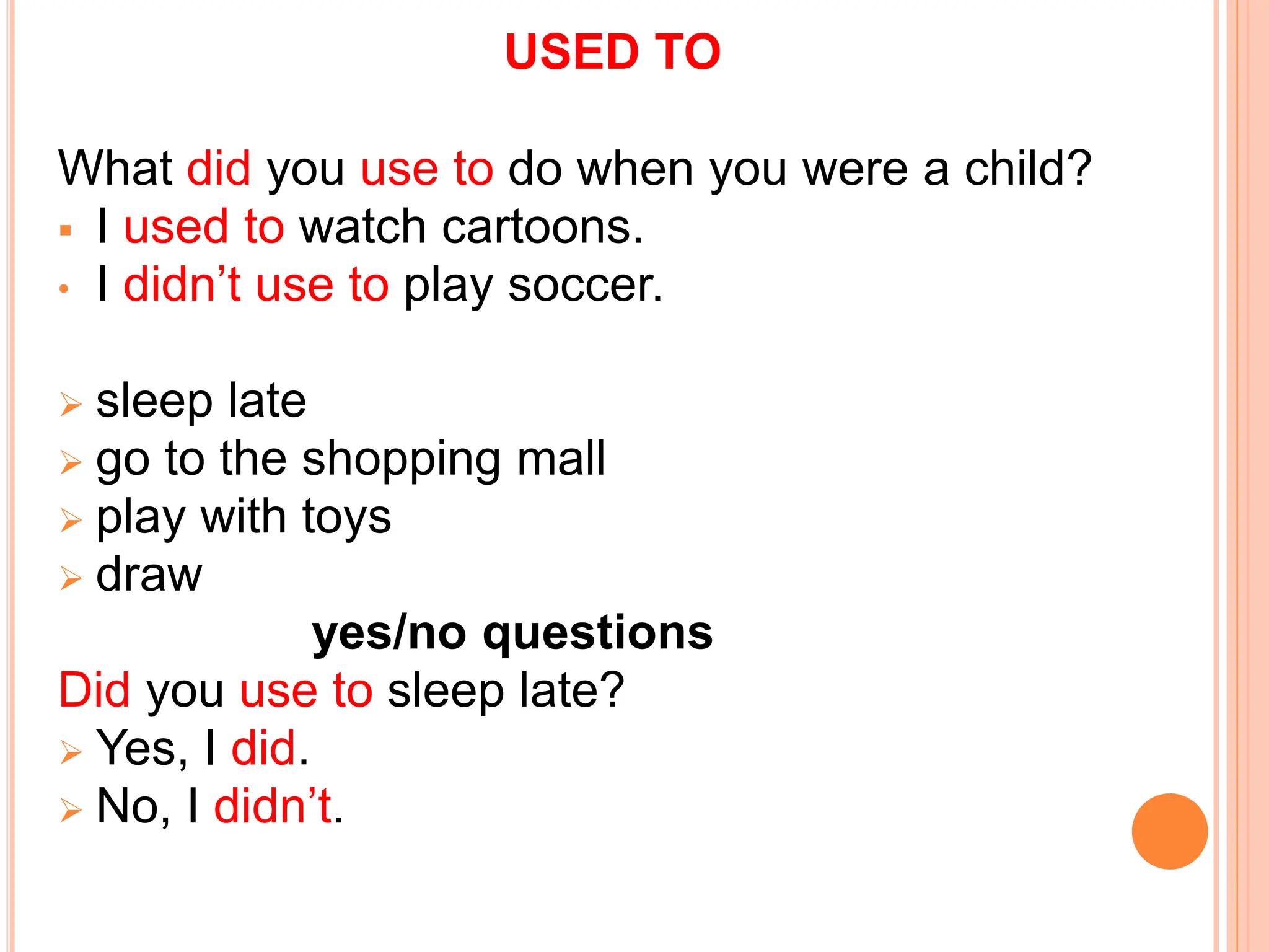 Used to | PPTX