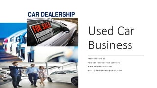 Used car business | PDF
