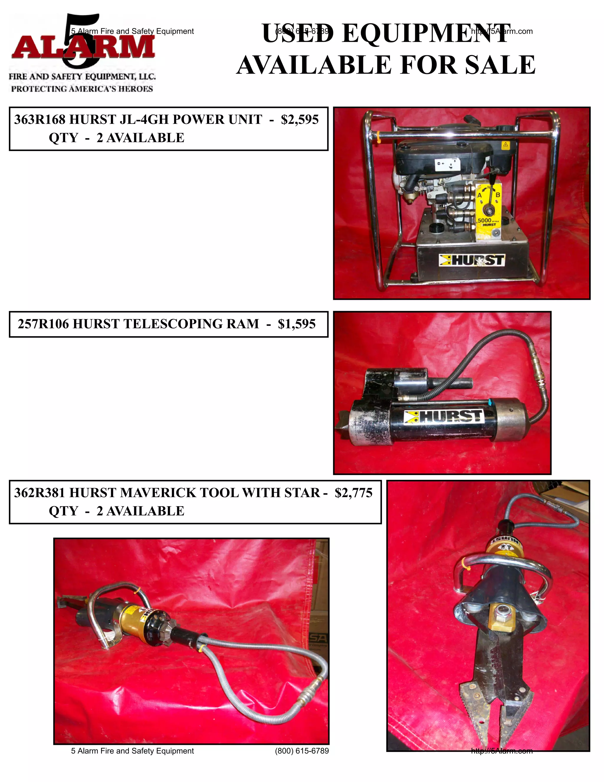 Used Fire Equipment Flyer | PDF