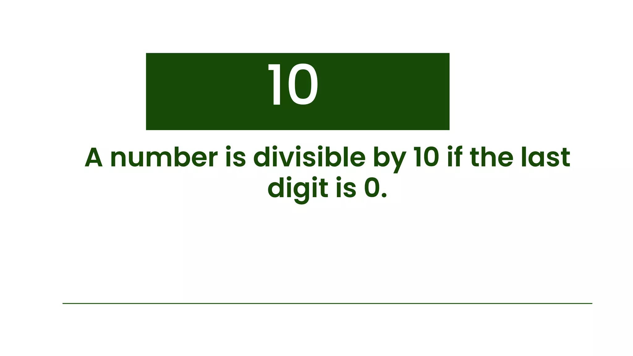 Use divisibility rules for 2, 5, and 10 to find the common factors of ...