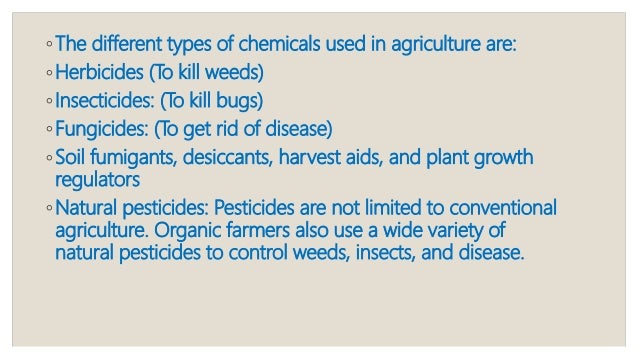 Used of fertilizers pesticides and other chemicals in agriculture | PPTX